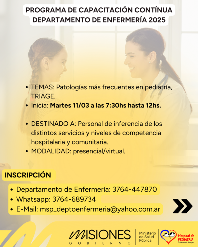Ciclo de Capacitación Continua 2025 para Profesionales en Enfermería
